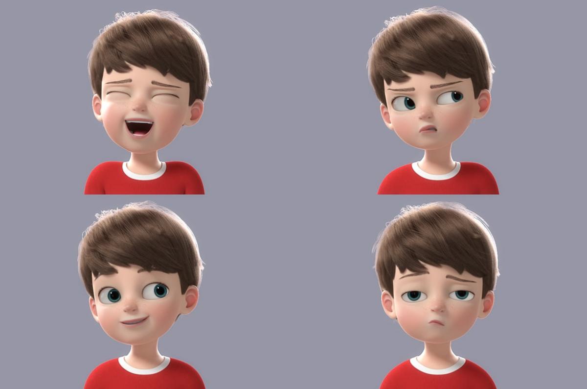 Cartoon Boy Rigged 3D model | Best Of 3d Models